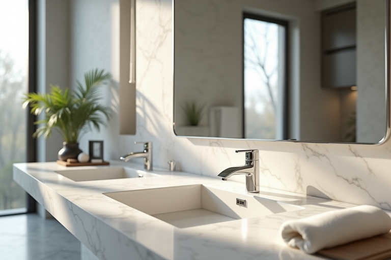 Quelle hauteur idéale pour une vasque de salle de bain selon les normes ...